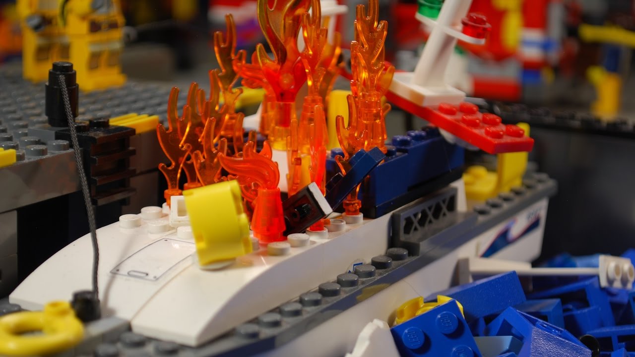 LEGO Ship Explosion - YouTube