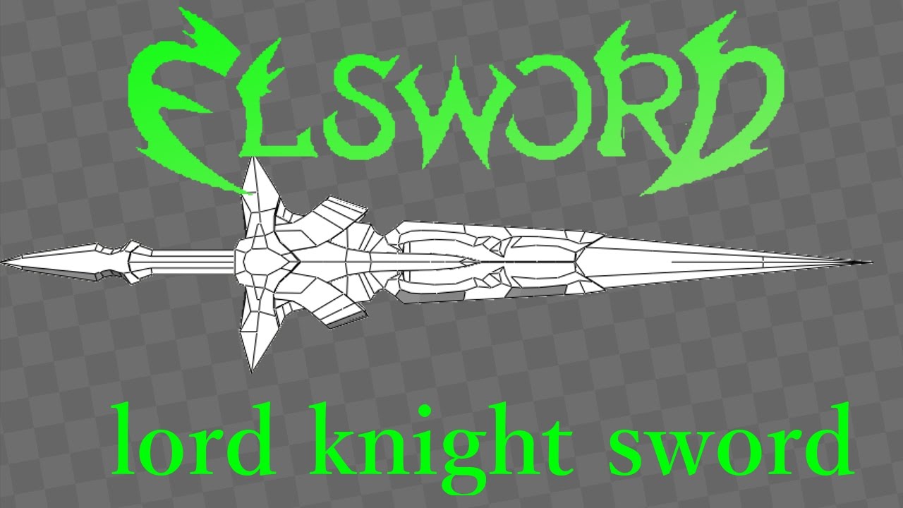 Elsword lord knight sword papercraft - YouTube