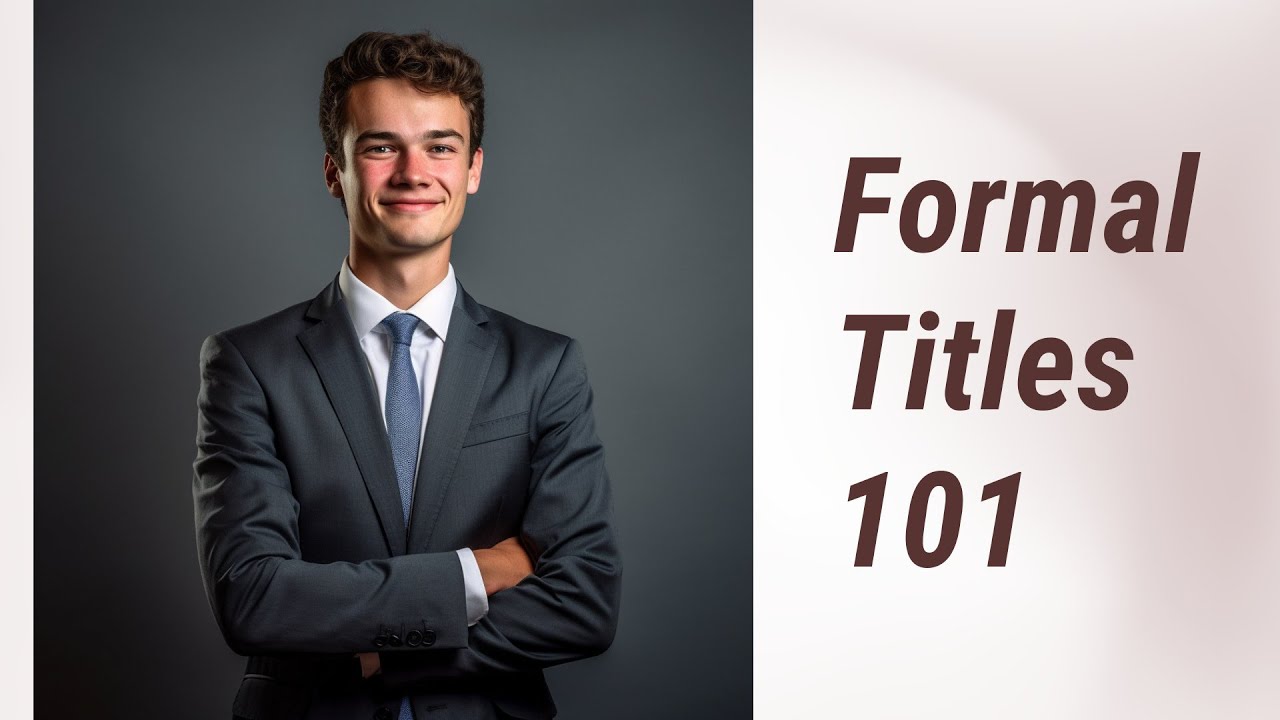 Mastering Formal Titles: Mr., Mrs., Ms., and Miss - YouTube