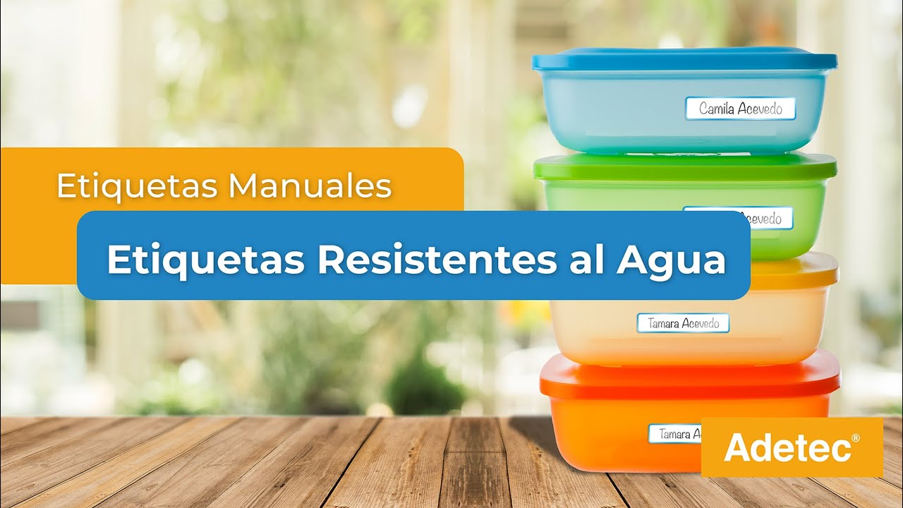 Etiqueta Resistente al Agua - YouTube