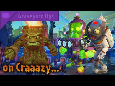 Toxic Brainz Graveyard Ops on Crazy | Plants vs Zombies Garden Warfare ...