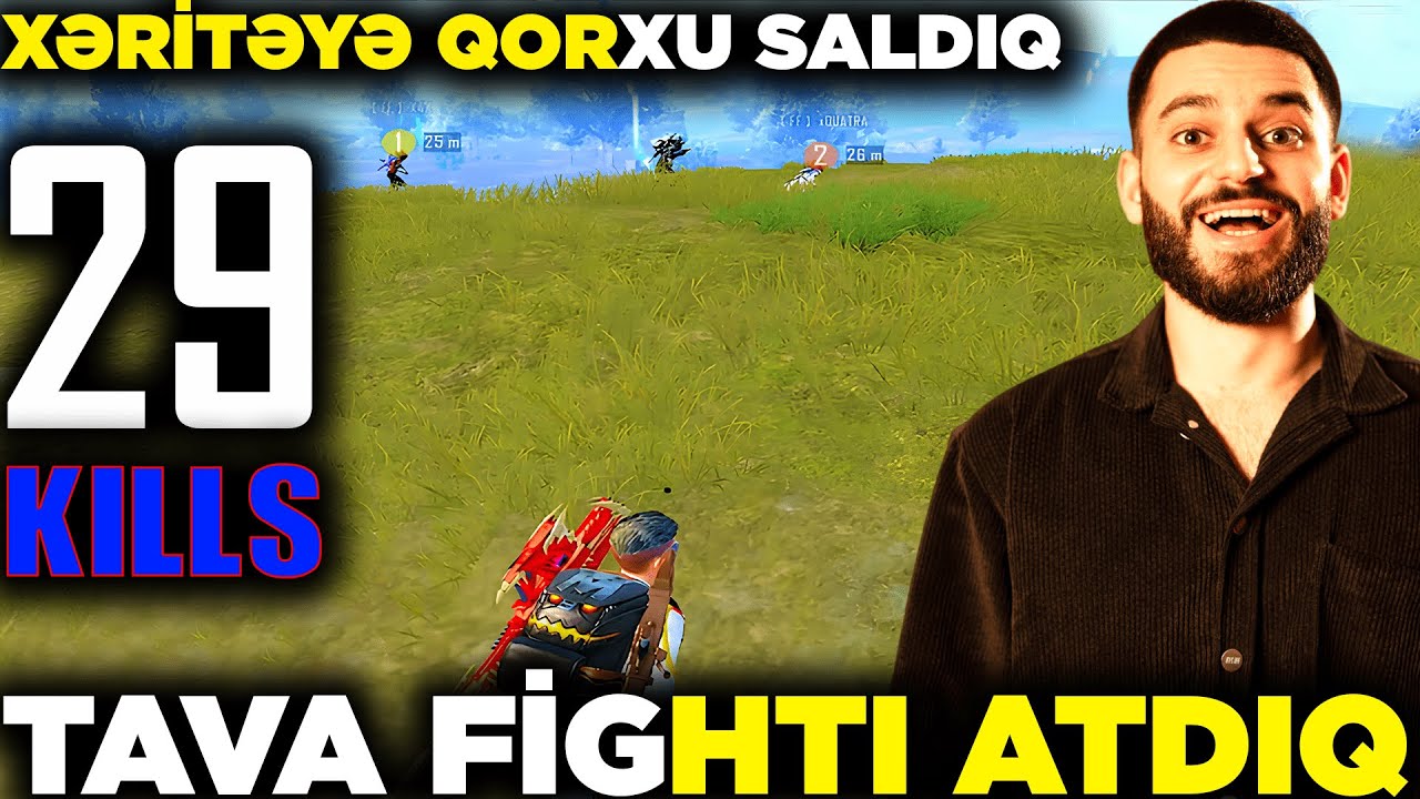 SONDA FF LEGENDLƏ TAVA FİGHTI ATDIQ 😂!! 1 VS 3 ATDI 😱!! PUBG MOBİLE ...