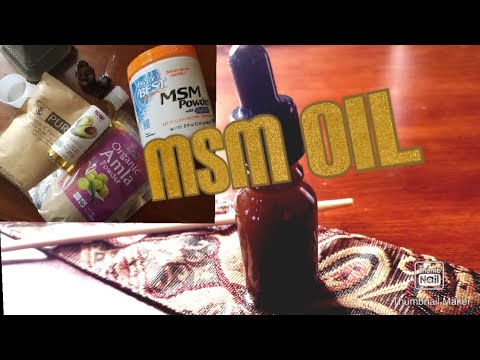 How to make your own MSM oil| MSM hair oil for Massive hair growth|how ...