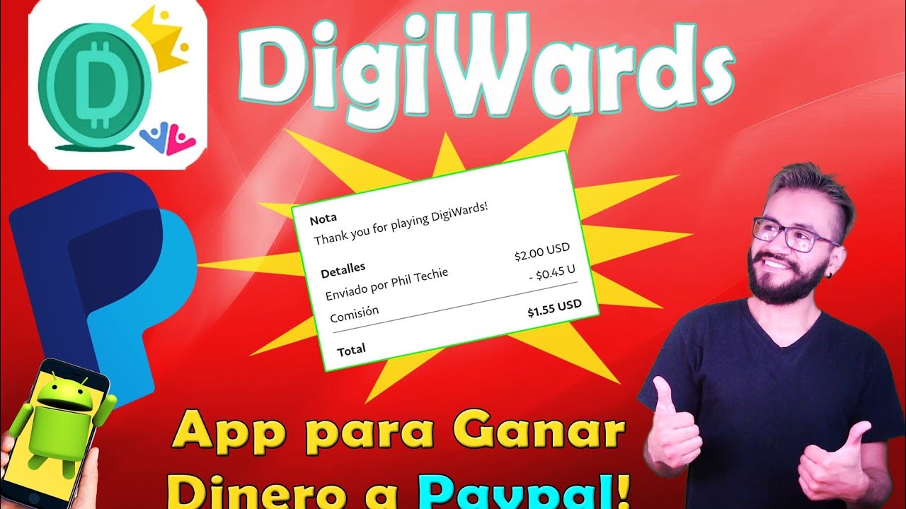 "DigiWards" Nueva app para Ganar Dinero a Paypal :D (PRUEBA DE PAGO ...