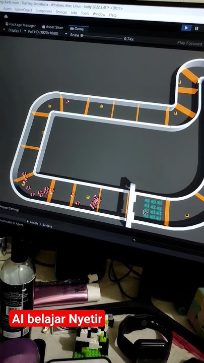AI Belajar Main Game Balapan - Part 1 #game #mlagents #devlog #viral #racing - YouTube