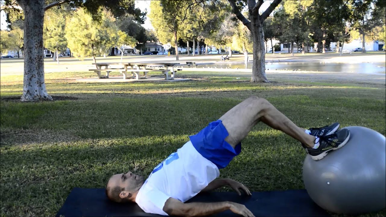 Exercise Ball Bridge - YouTube