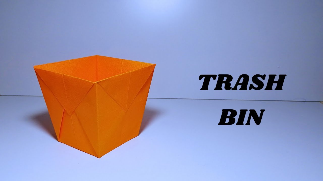 How to make Trash Bin with paper। How to make Dustbin with paper। Paper ...