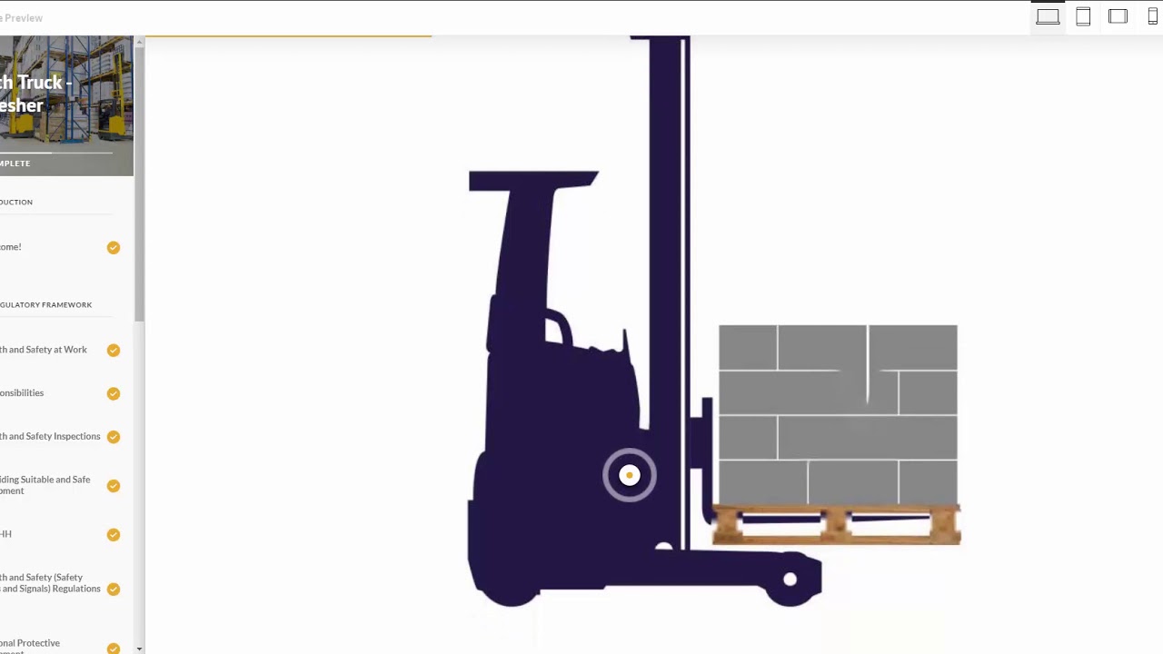 Reach Truck Refresher eLearning from RTITB - YouTube