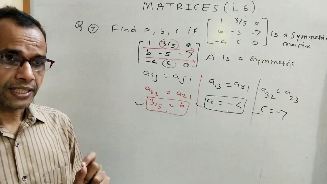 Matrices Lecture 6 - YouTube