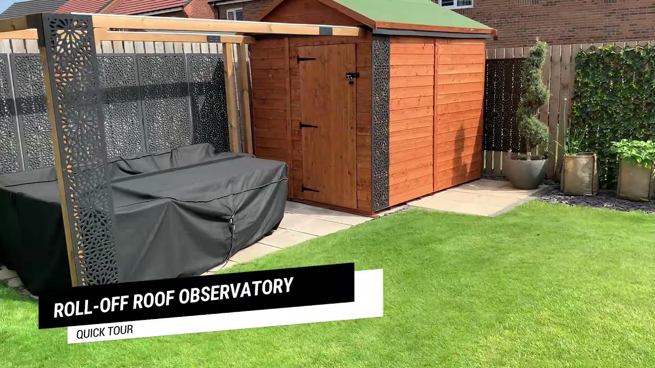 Roll-off Roof Observatory - 2021 - YouTube