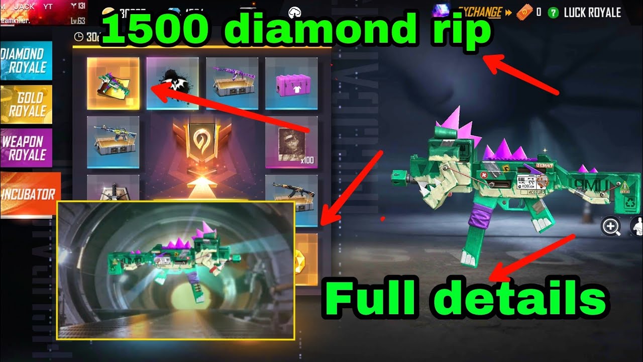 UMP incubator 1500 diamond rip freefire new events tamil smart machi ...