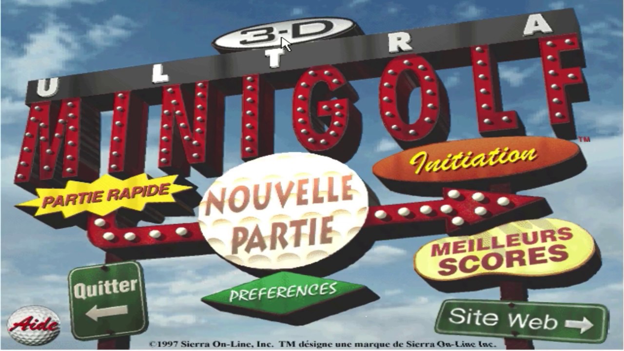 Let's Play : 3D Ultra Minigolf (PC, 1997) (Full Game) - YouTube
