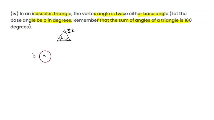Vertex Angle Isosceles Triangle
