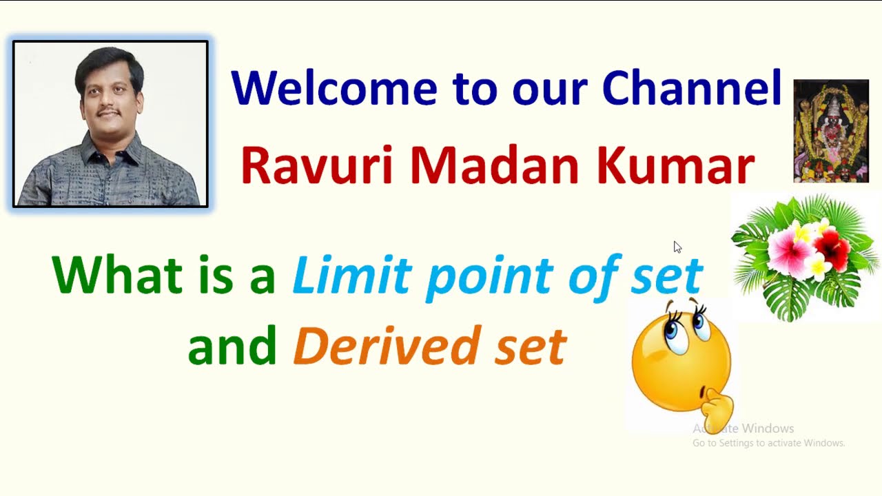 Limit Point of set and Derived set- REAL ANALYSIS - YouTube