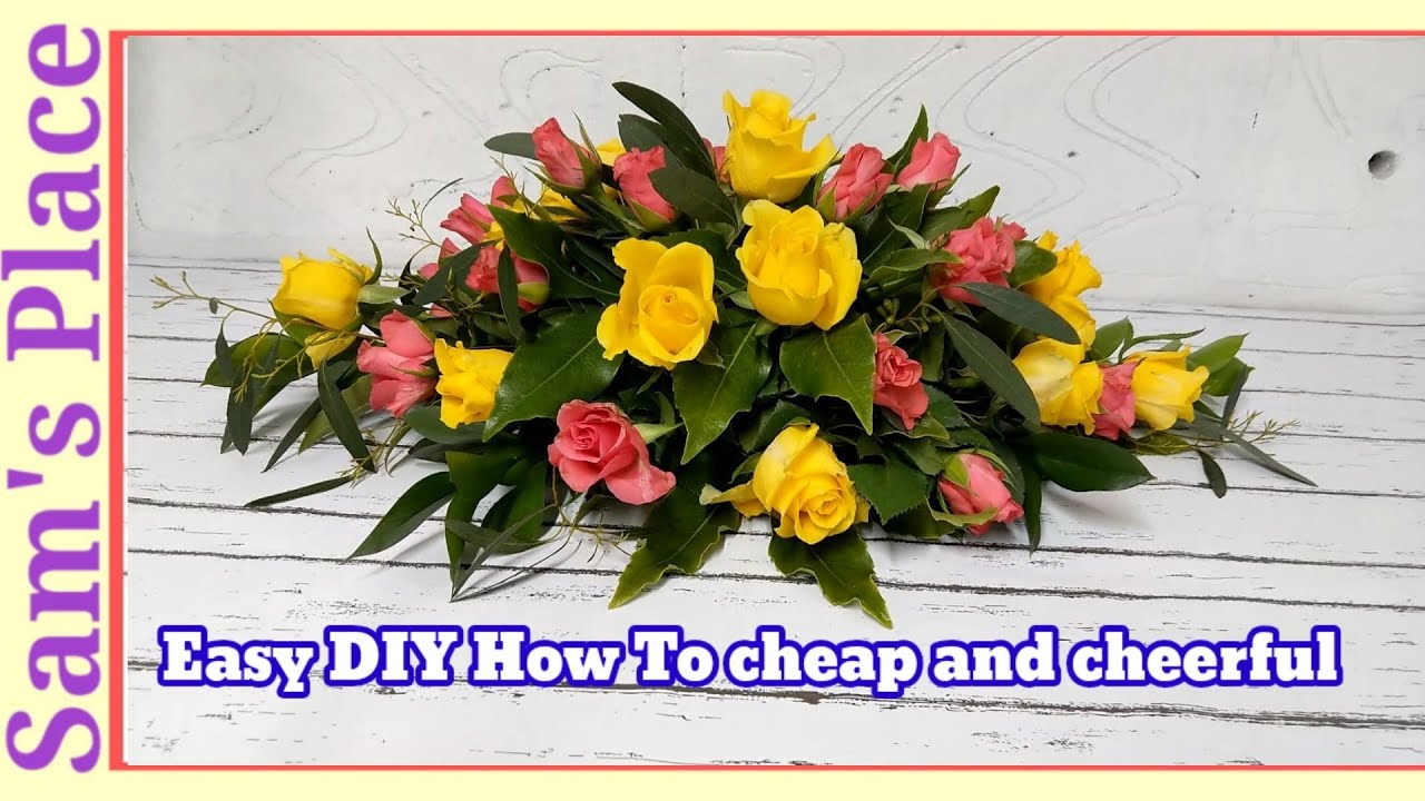 how to make easy flowers for the table | Oval shape - YouTube