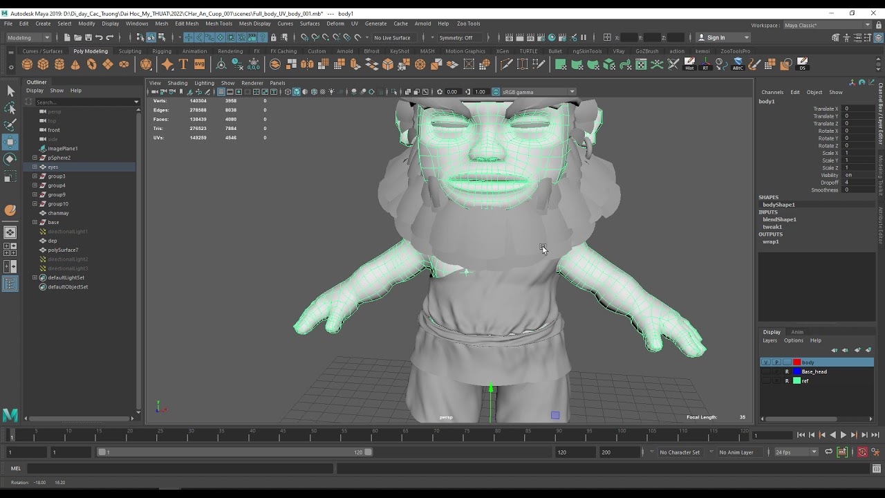 Buổi 04 Maya modeling basic - maya 2019 - YouTube