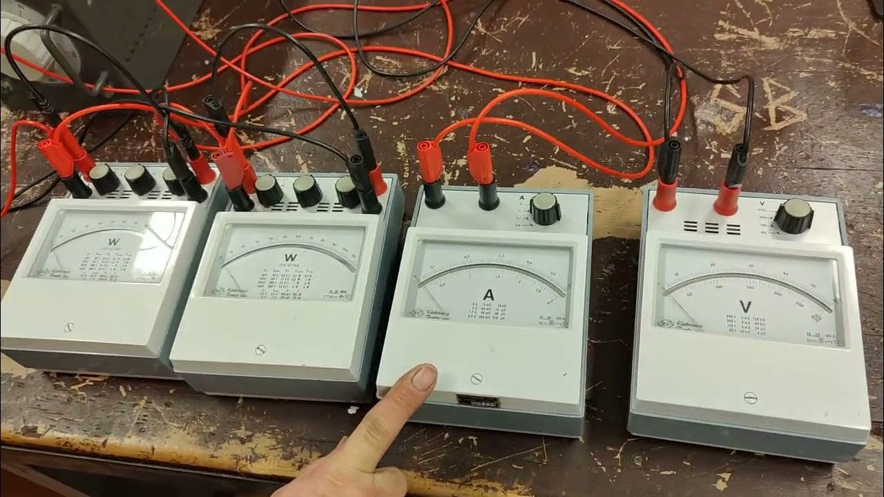 Misura di potenza e corrente su sistama trifase con inserzione Aron e ...