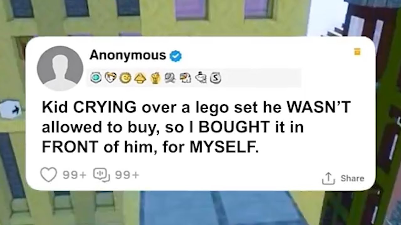 Kid CRYING over lego set he WASN'T allowed to buy, so I BOUGHT it in ...
