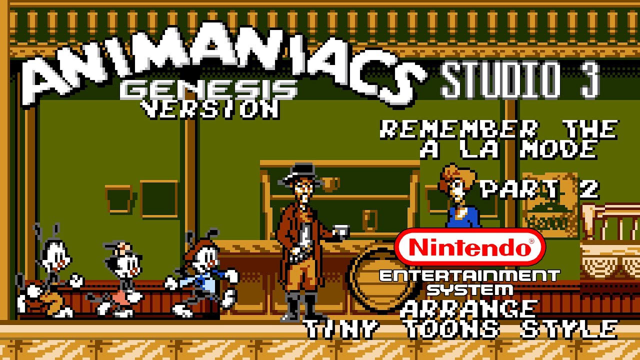 Animaniacs (Sega Genesis) - Studio 3 (part 2) - NES arrange (Tiny Toons ...