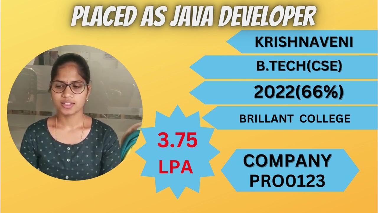JSpiders Hyderabad Punjagutta | Student Testimonial | Java Developer ...