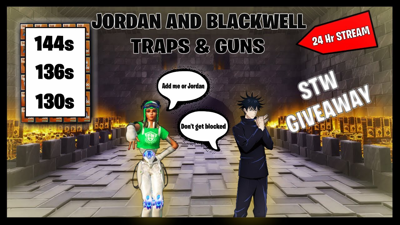 LIVE Fortnite Save The World Giveaway 144 Traps #Live #savetheworld # ...