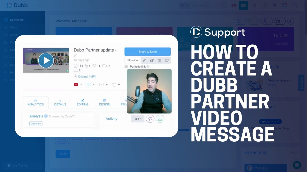 How to Create A Dubb Partner Video Message - YouTube