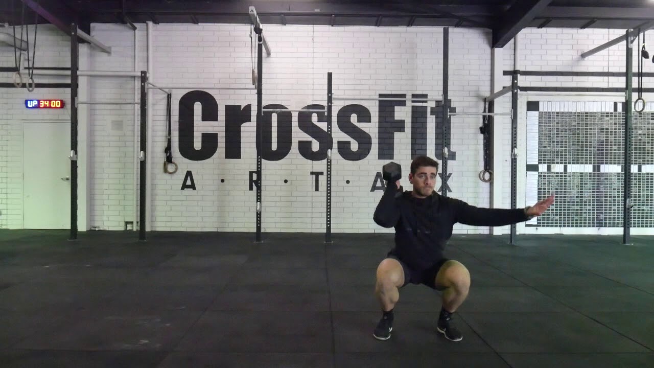 DB Hang Squat Clean - YouTube