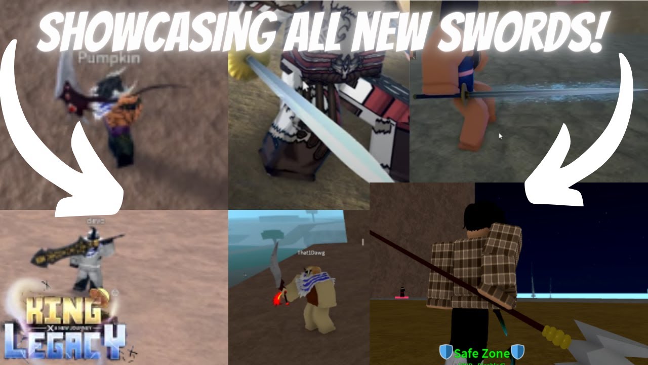 SHOWCASING ALL THE NEW SWORDS IN KING LEGACY - YouTube