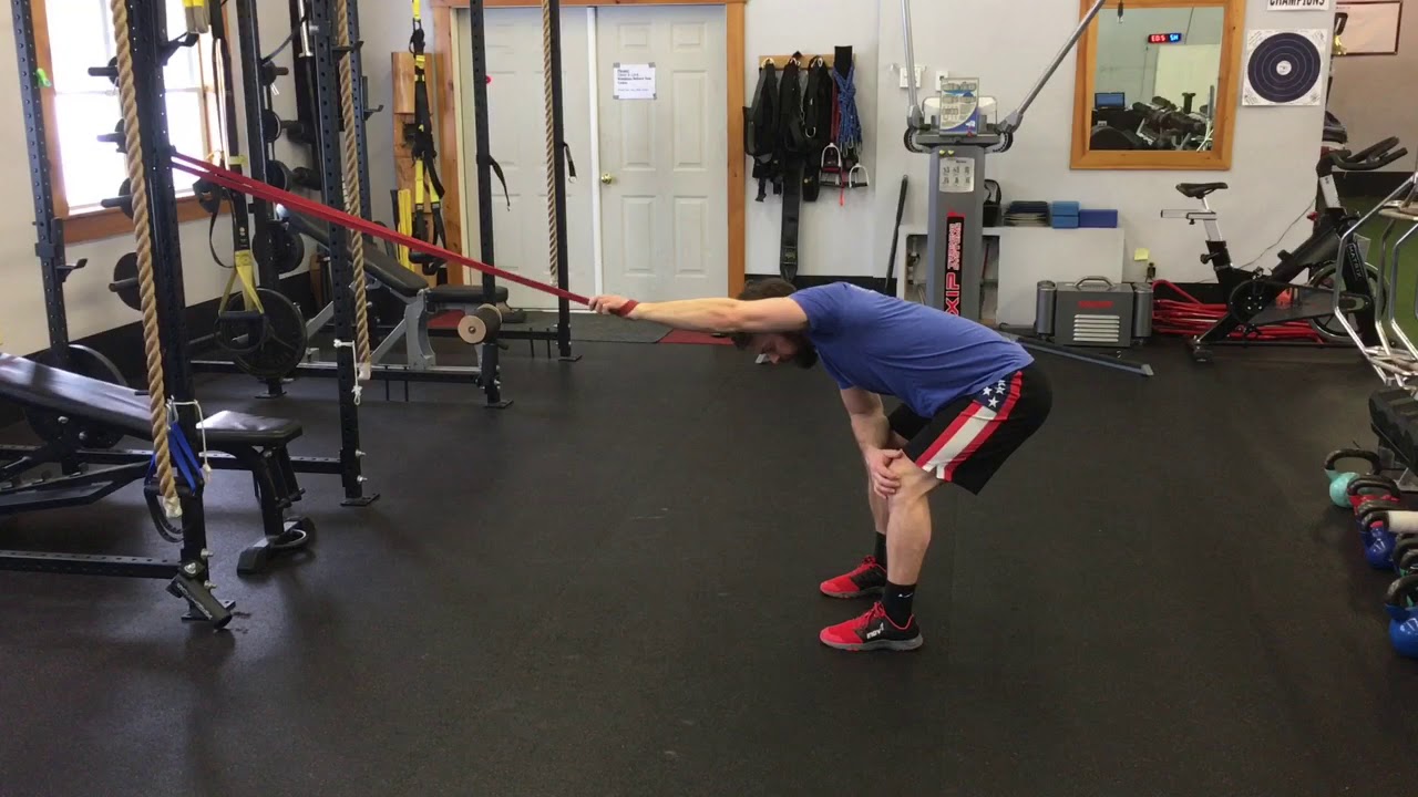 Shoulder Traction/Lat. Stretch - Band - YouTube