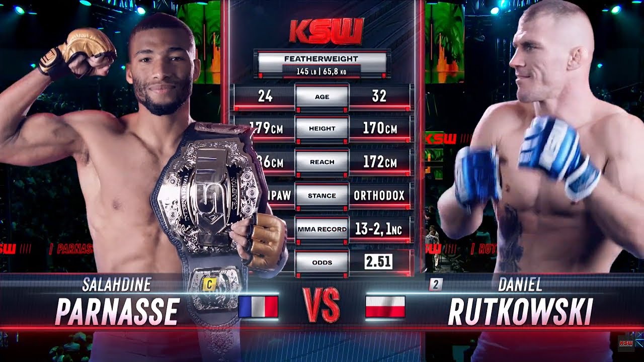 KSW Free Fight: Salahdine Parnasse vs. Daniel Rutkowski - YouTube