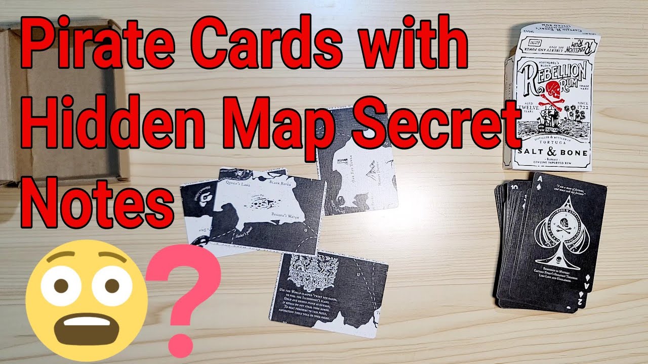 Unboxing Pirate Card With Secret Message Hidden Map #unboxing #asmr # ...