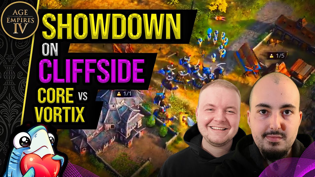 coRe vs Vortix - Showdown on Cliffside - AoE4 Highlight Games #36 - YouTube