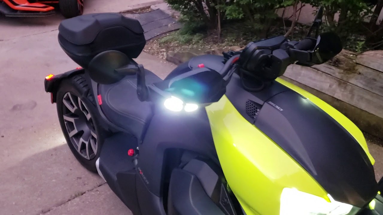 2019 Can am Ryker Loaded with accessories and LED's - YouTube