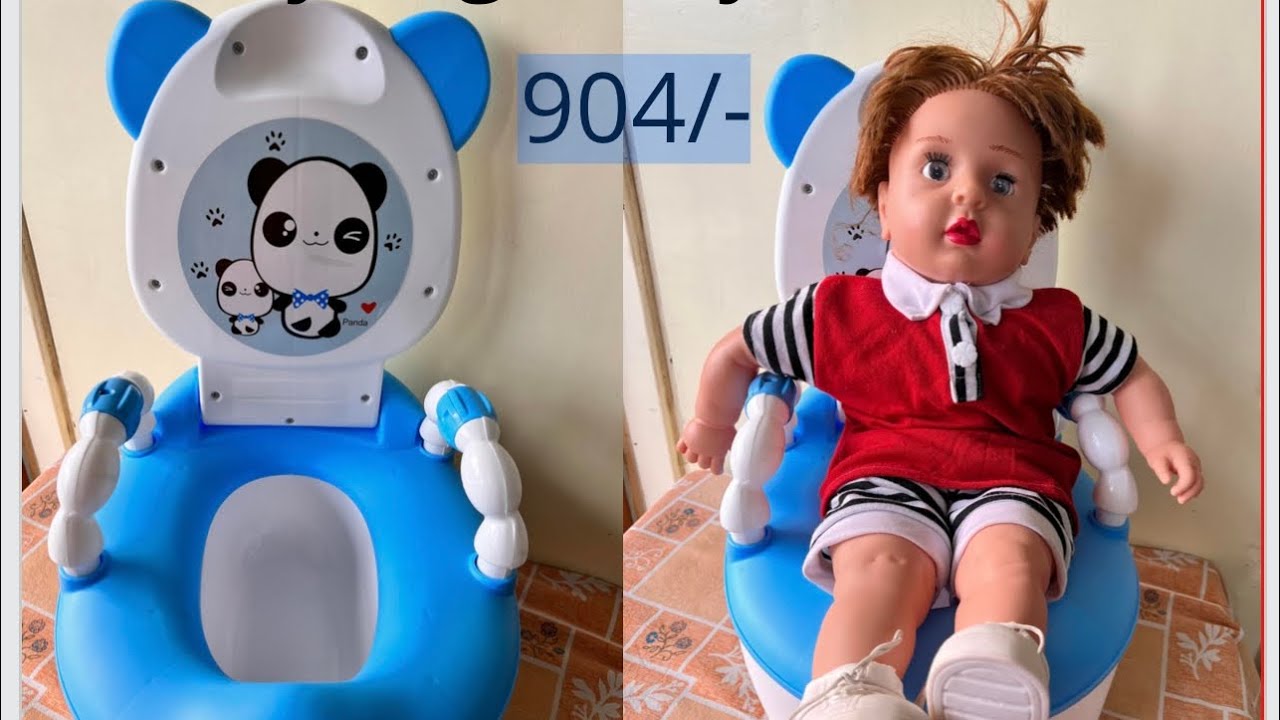 Babyhug Little Panda Potty Chair - Blue (@babyhug @firstcry) - YouTube