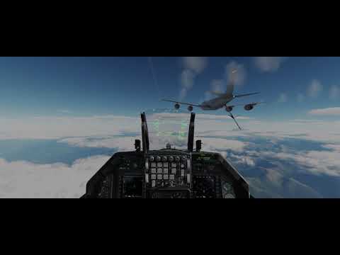 DCS F16 In Air Refuel using VoiceAttack Commands - YouTube