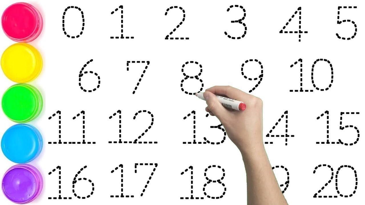 Let's Draw and Color Numbers | Learning 123456789 for Children 🥰 ...