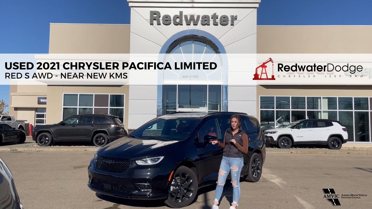 Used 2021 Chrysler Pacifica Limited Red S AWD - Near New KMs | Stock ...
