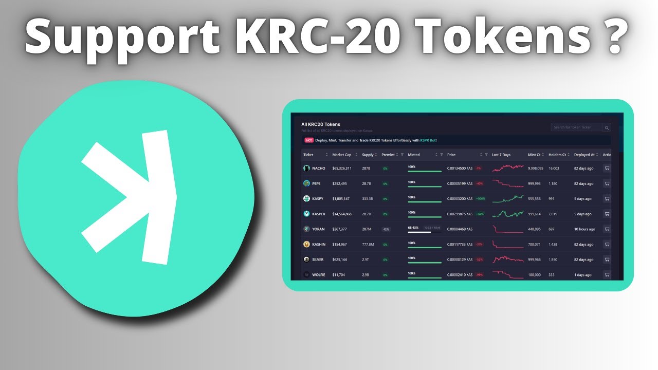 Should You Invest Into KRC-20 Tokens On Kaspa? - YouTube