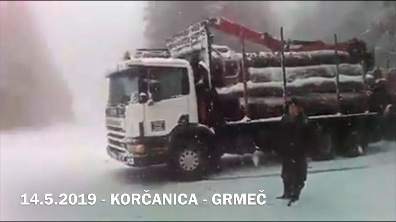 Snijeg u Maju na Grmeču KORČANICA 14.5.2019 - YouTube