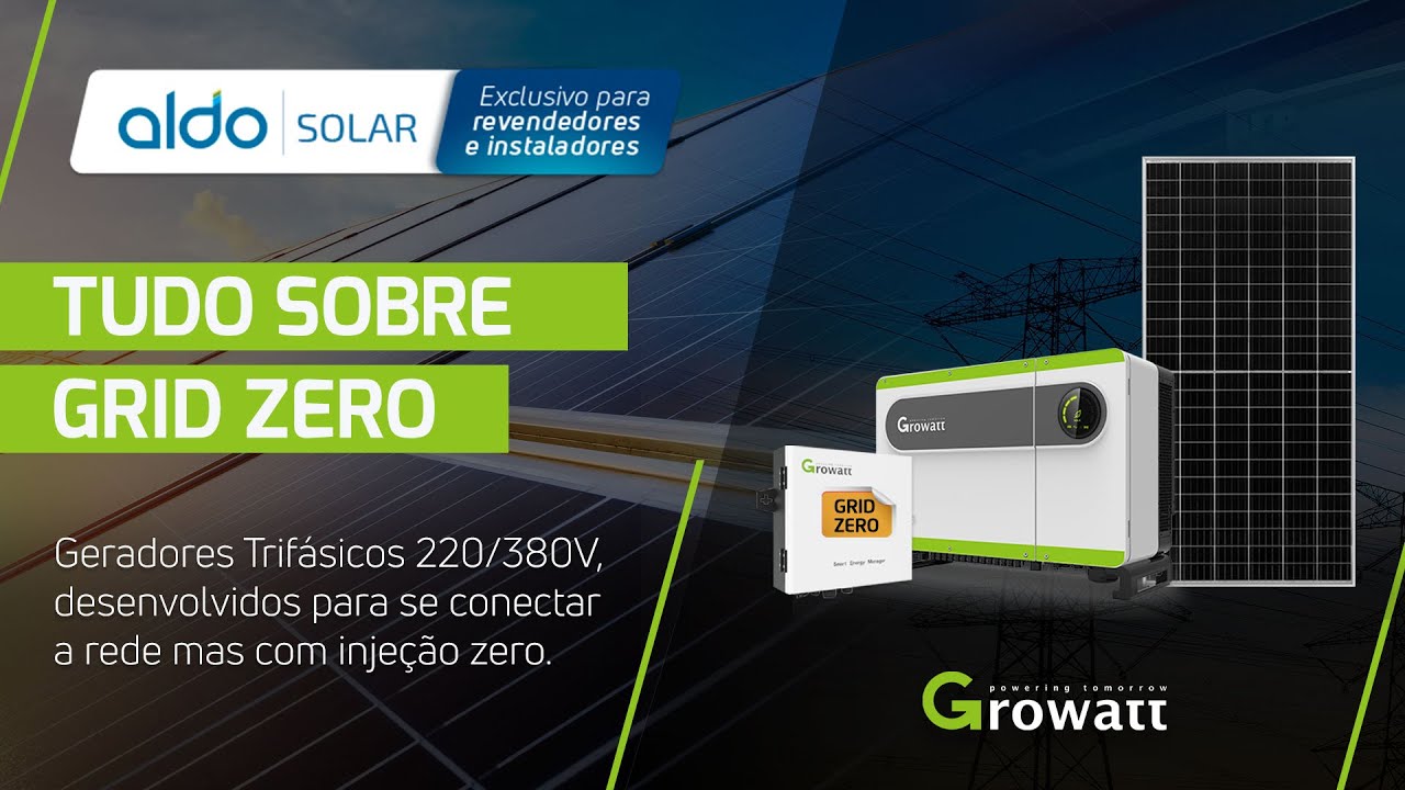 Tudo sobre o Grid Zero Growatt com a Aldo Solar - YouTube