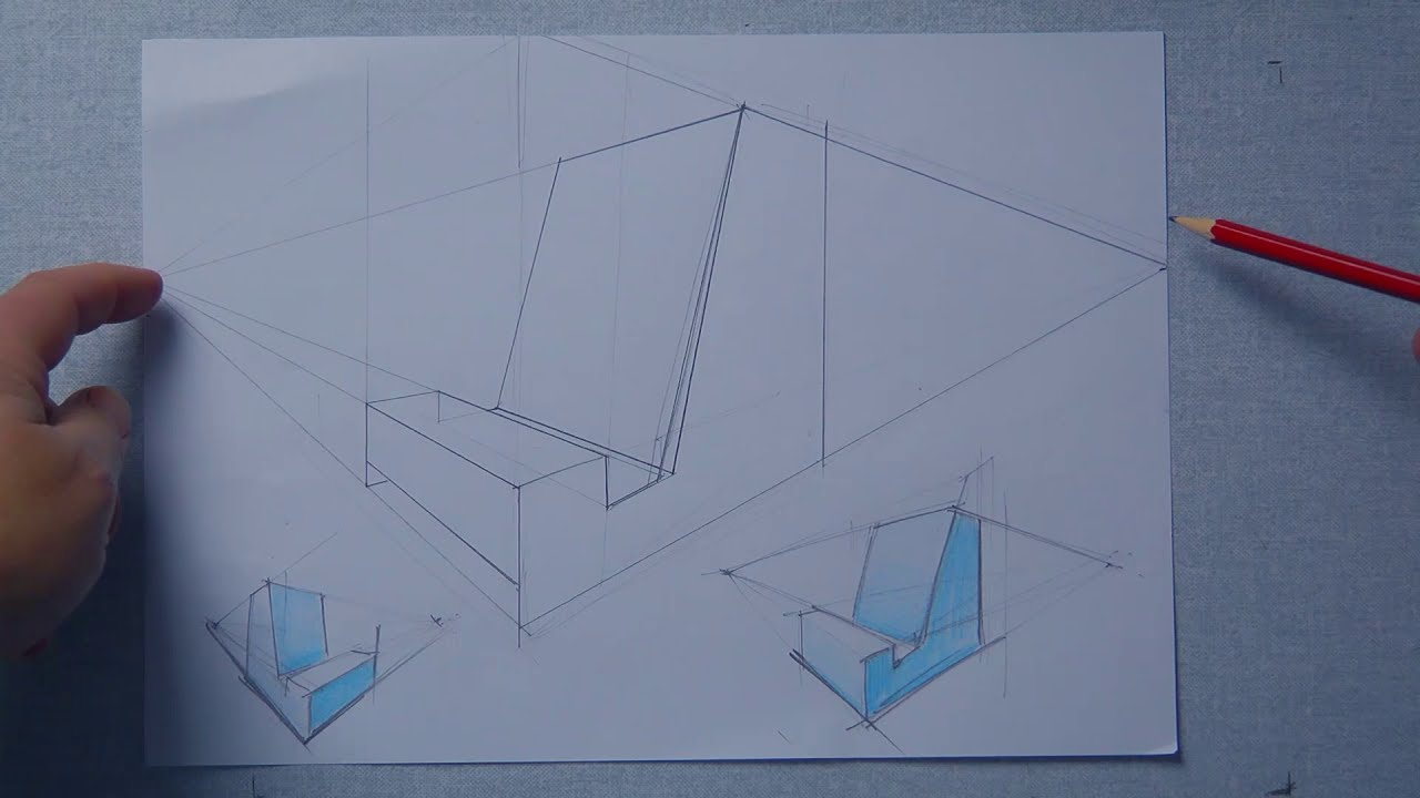 2 point perspective phone holder - YouTube