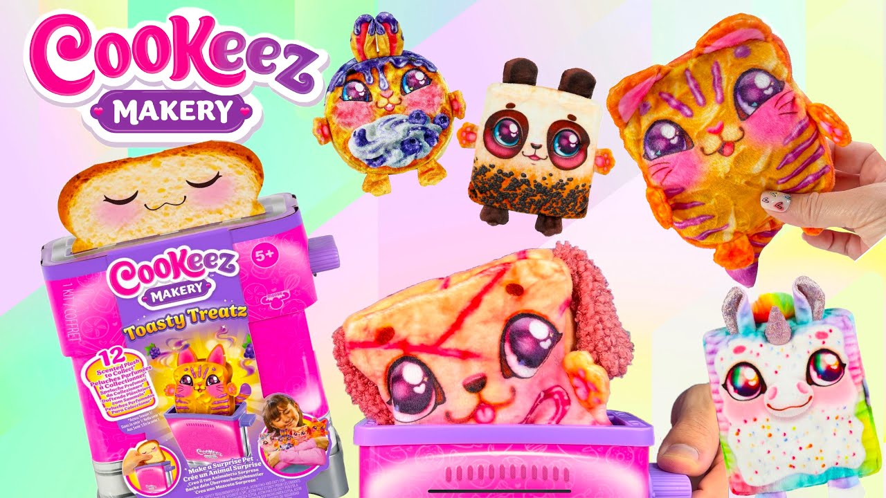 New Cookeez Makery Toasty Treatz Toaster with Scented Plush SURPRISE ...