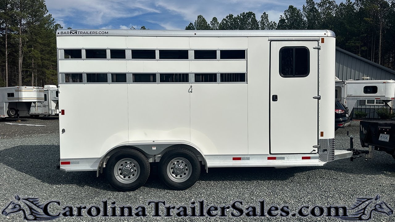 New 2025 Merhow Bar M SS 30SC - A Spacious 3 Horse Bumper Pull Trailer ...