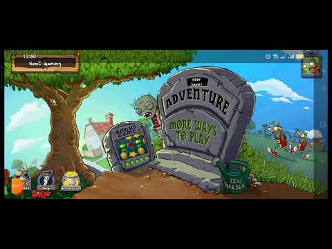 PopCap PVZ Adventure1 Roof 1-4 brain count 0 (Zen + Achievents) - YouTube