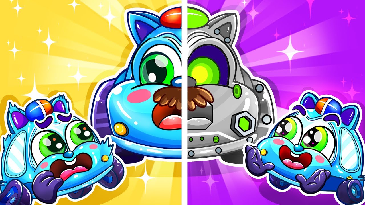 Copycat & Copy Dad Song😱Safety Tips Song! 🚗 🚌🚓+More Nursery Rhymes by ...