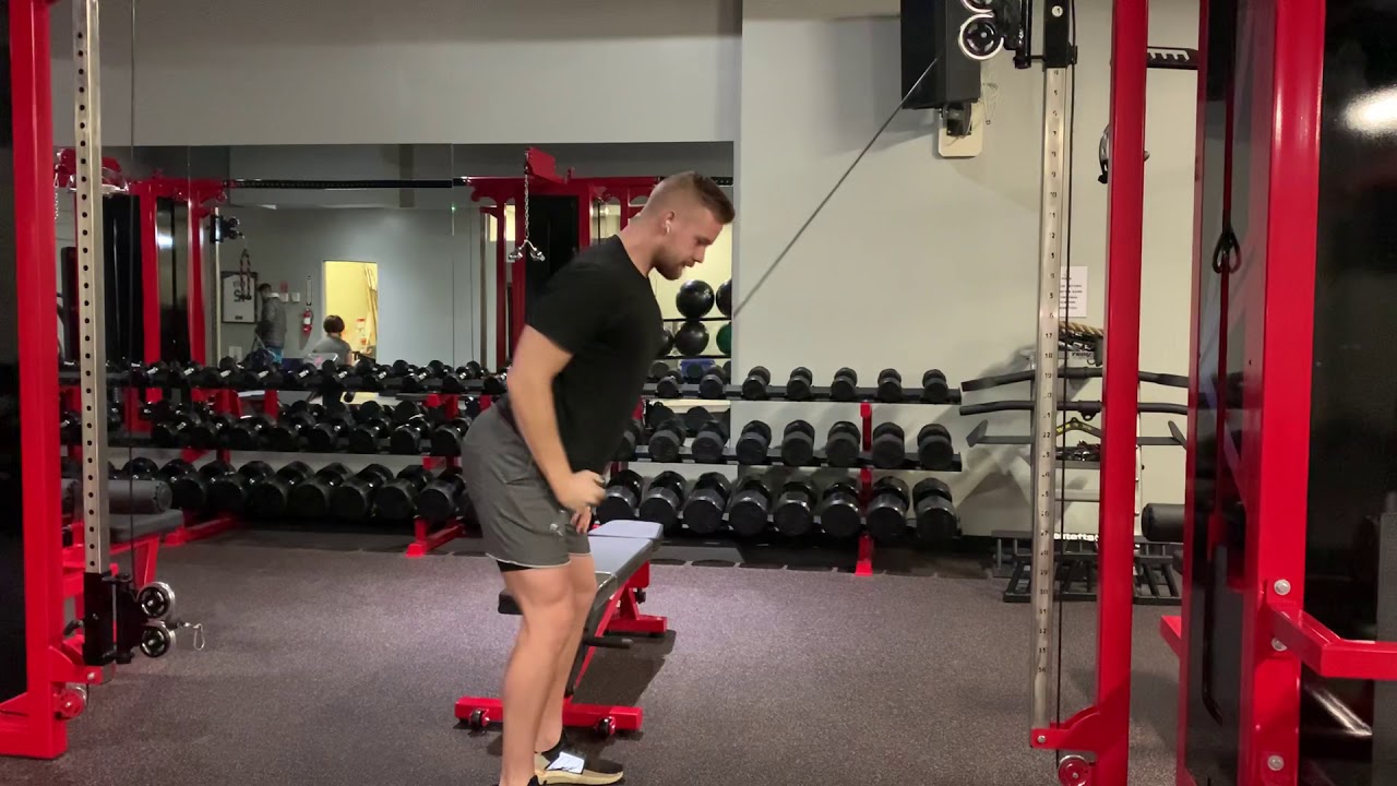 Single arm cable lat pullover - YouTube