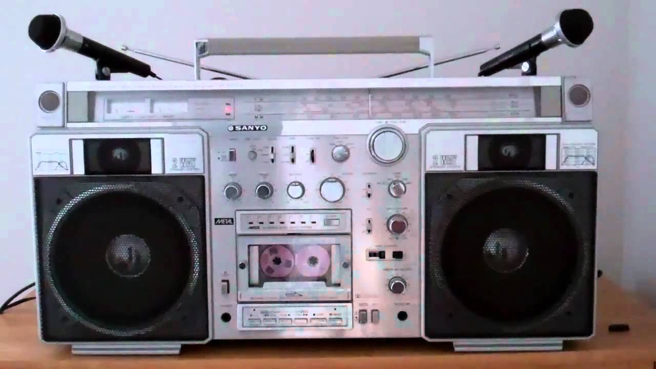 Sanyo M-X920K W/Mics Boombox Ghettoblaster Collection - YouTube