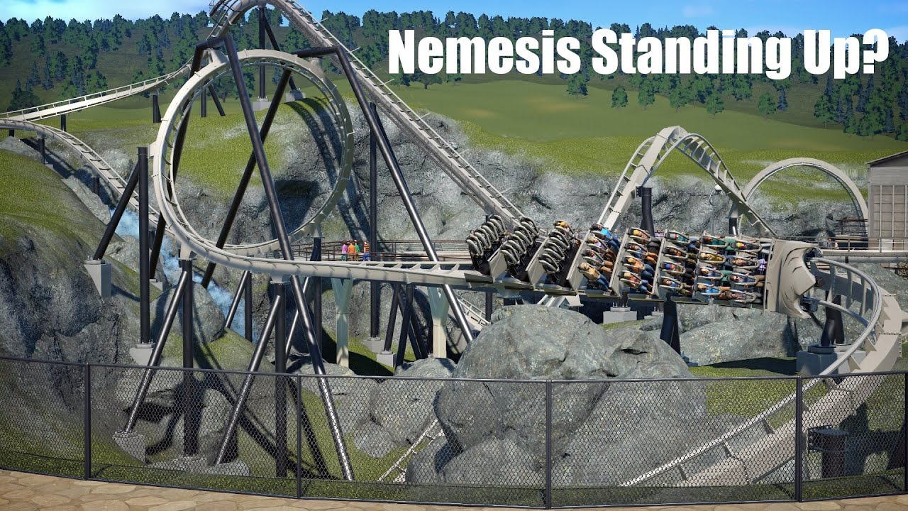 | What If: Nemesis Was A Stand-Up Coaster? | - YouTube