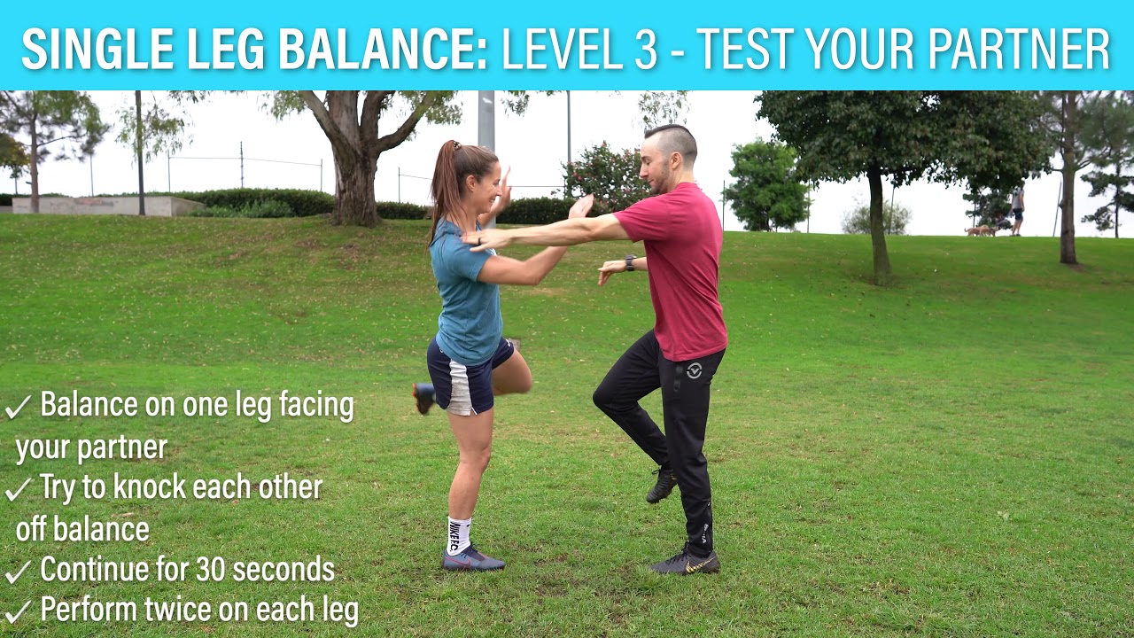 Single Leg Balance: Level 3 - Test Your Partner (FIFA 11+ Strength ...