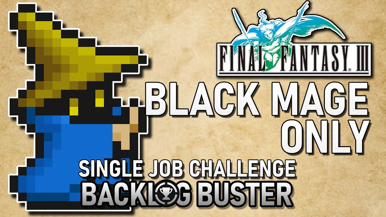 Can You Beat Final Fantasy 3 Using Only Black Mages? - YouTube